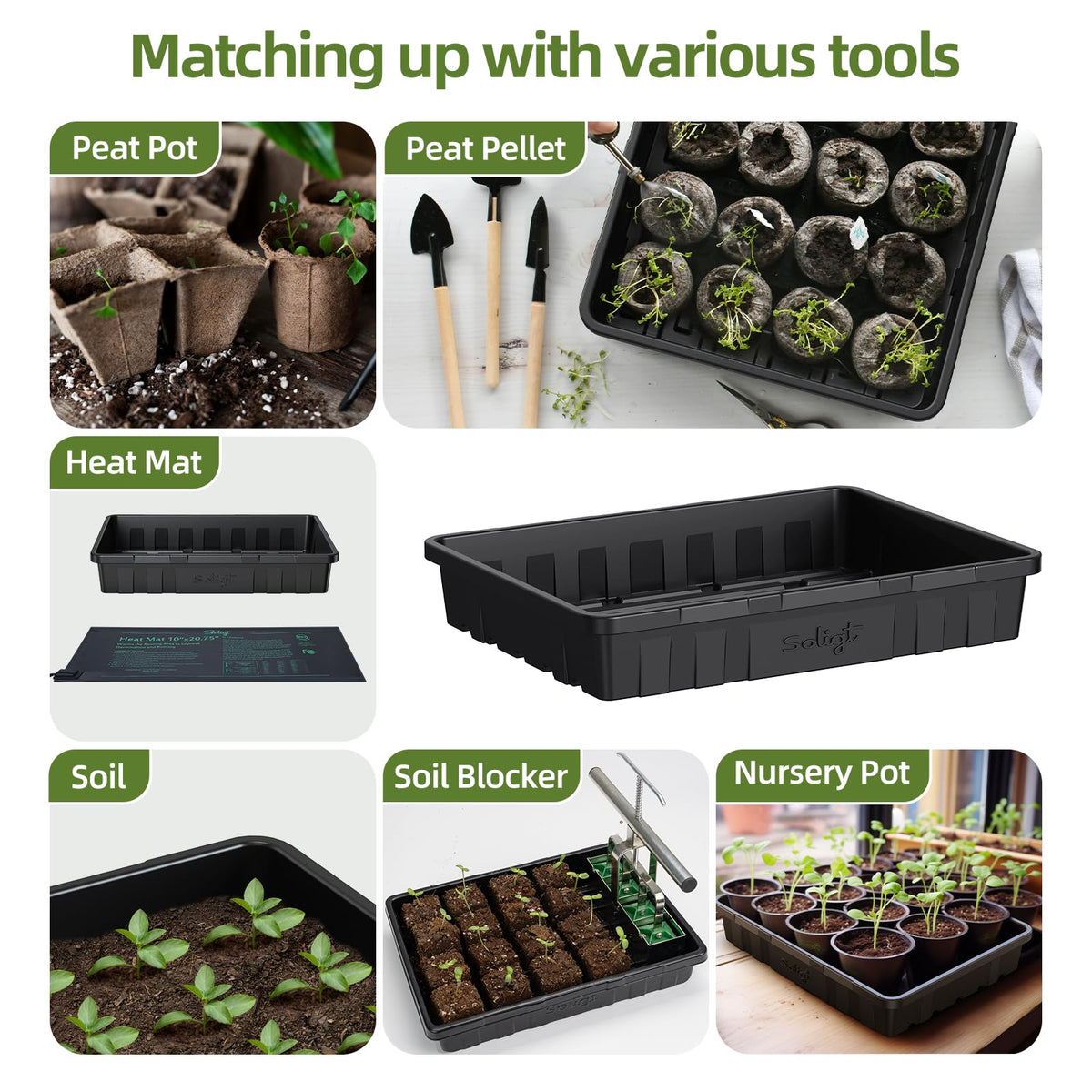 Extra Thick Heavy Duty 10 Pack Seed Starting Trays - Microgreens Growi ...